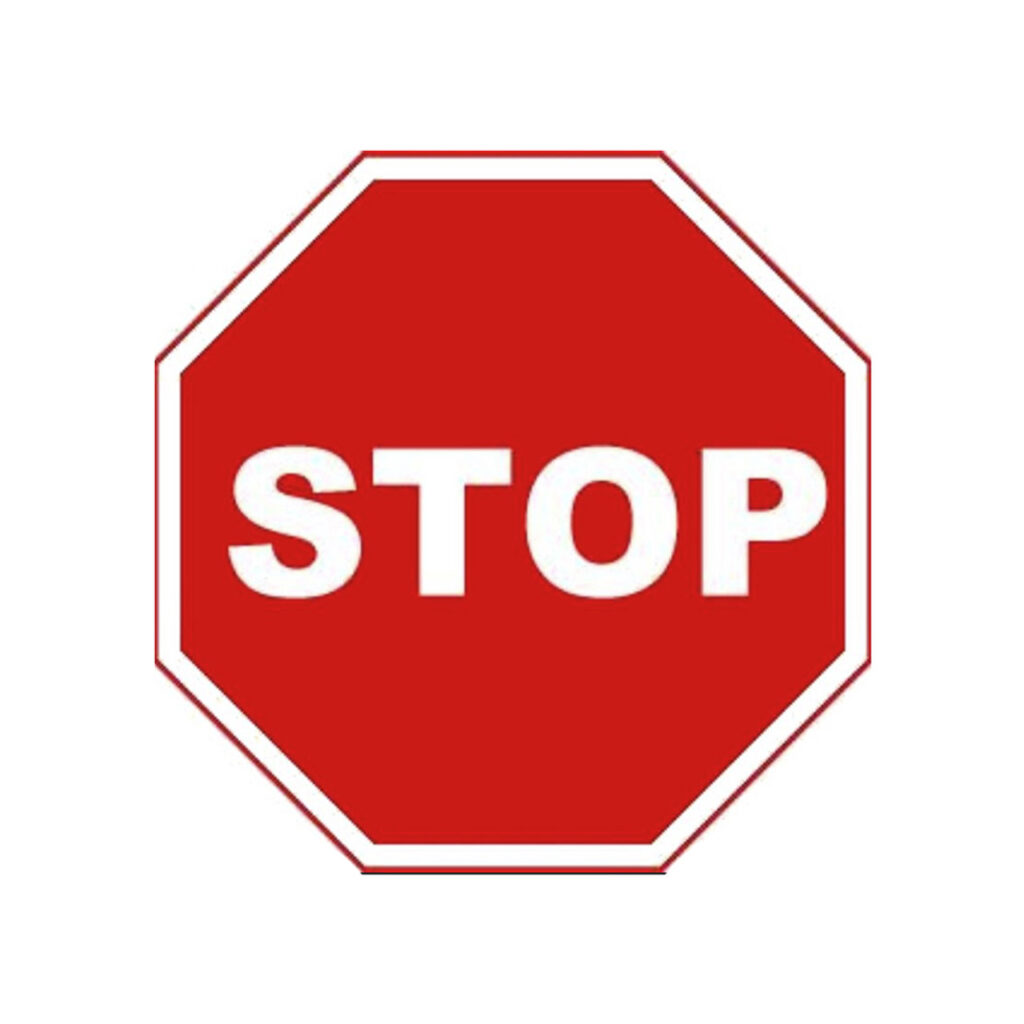 BFT 300mm Stop Sign – Gates and Accessories